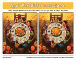 Spot The Difference Thanksgiving Games - World of Printables