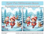 Spot The Difference Winter Games - World of Printables