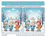 Spot The Difference Winter Games - World of Printables