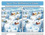 Spot The Difference Winter Games - World of Printables