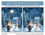 Spot The Difference Winter Games - World of Printables