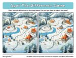 Spot The Difference Winter Games - World of Printables