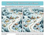 Spot The Difference Winter Games - World of Printables
