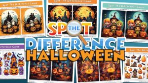 Spot The Difference Halloween Games - World of Printables