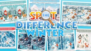 Spot The Difference Winter Games - World of Printables