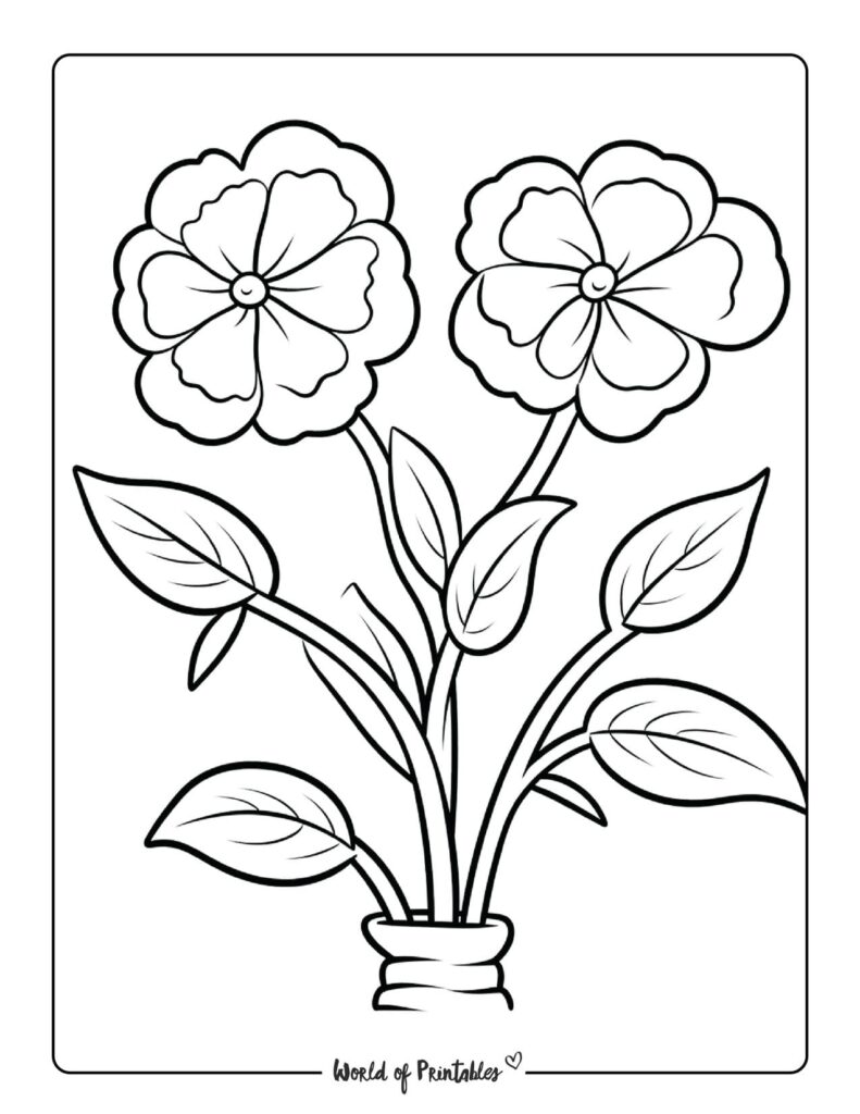 Spring Coloring Pages - World of Printables
