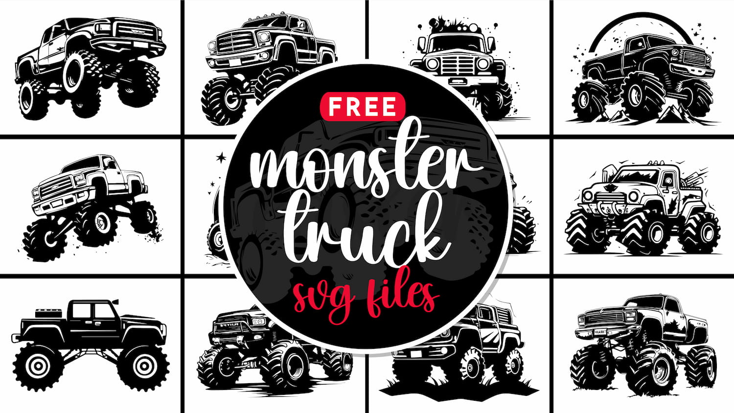 30+ Free Monster Truck SVG Files - World of Printables