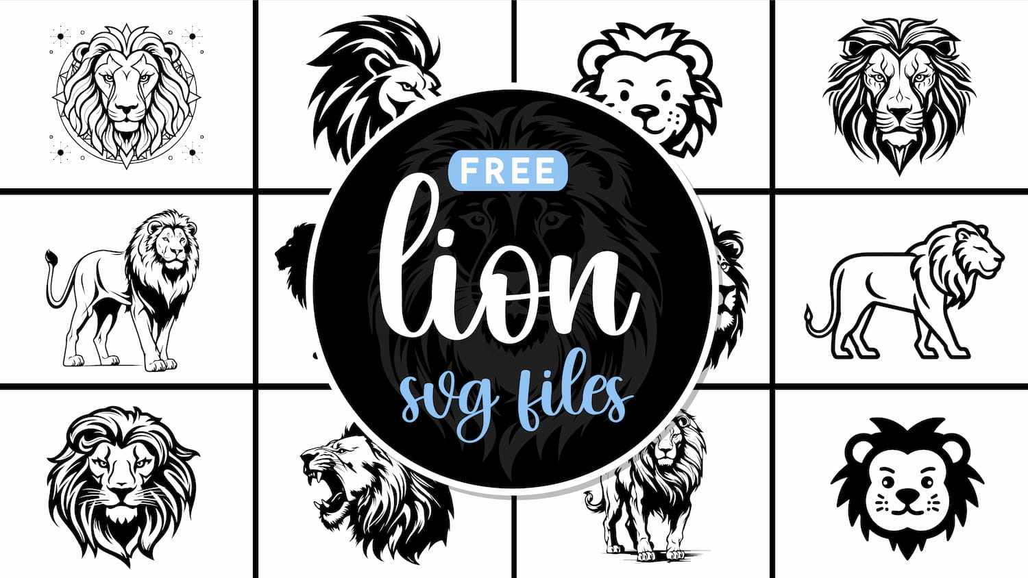 Lion Stencil Printable