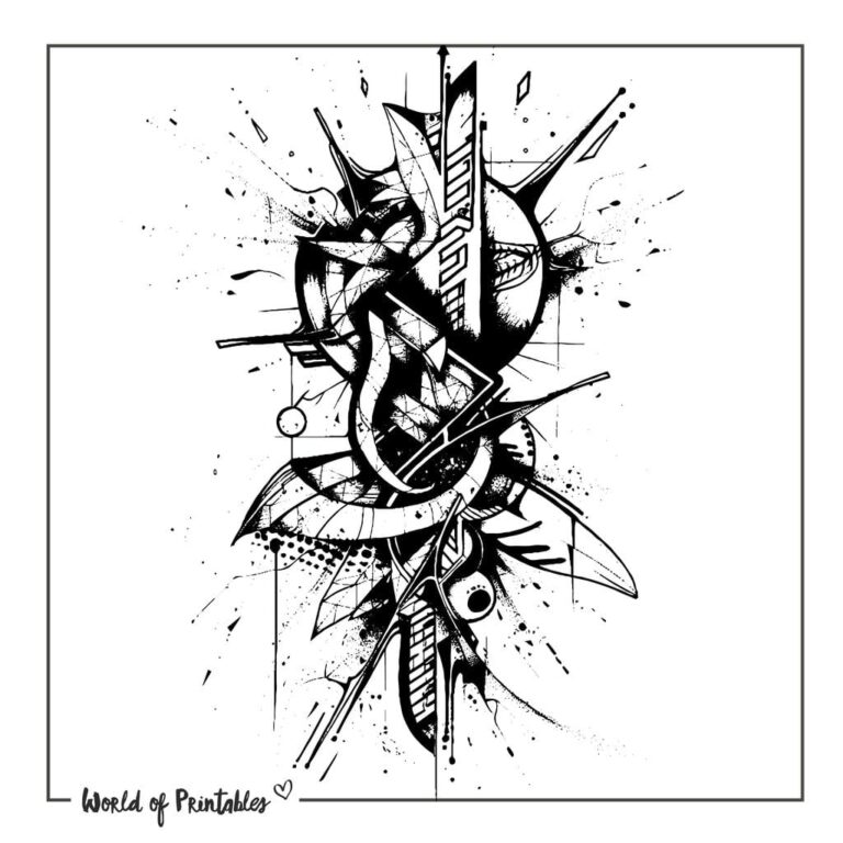 Abstract Tattoo Designs - 150 Printable Designs & Ideas - World of ...