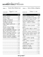 Business Goal Setting Worksheet PDF - World of Printables