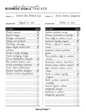 Business Goal Setting Worksheet PDF - World of Printables