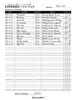 Expense Tracker Templates - World of Printables