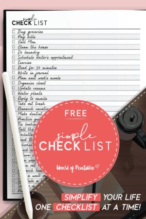 Checklist Template - 25 Best Styles | World of Printables