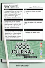 Food Journal Printables - World of Printables