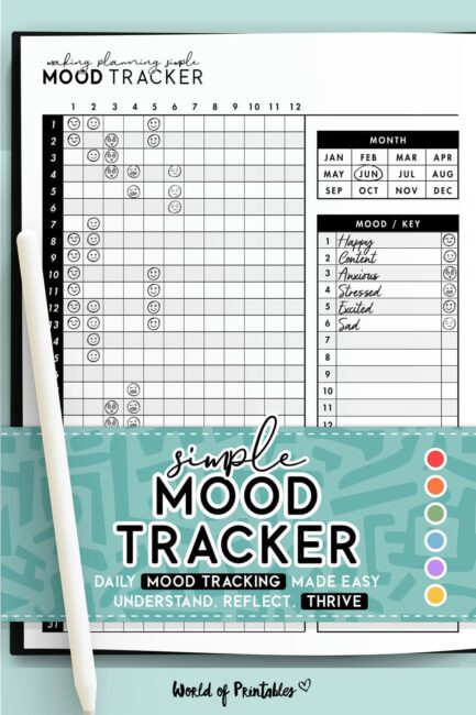 Mood Trackers - 16 Free Printable Templates - World of Printables