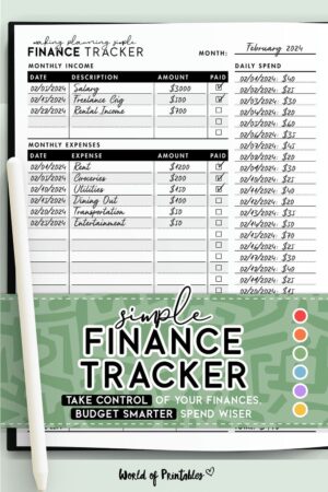 Printable Personal Finance PDF - World of Printables
