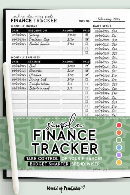 Printable Personal Finance PDF - World of Printables