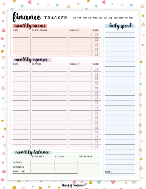 Printable Personal Finance PDF - World of Printables