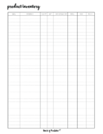 Free Printable Stock List Template - Manage Your Product Inventory