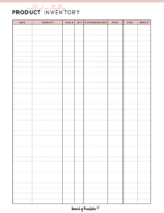 Free Printable Stock List Template - Manage Your Product Inventory