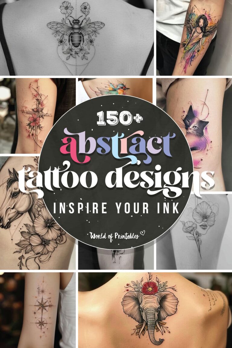 Abstract Tattoo Designs - 150 Printable Designs & Ideas - World of ...