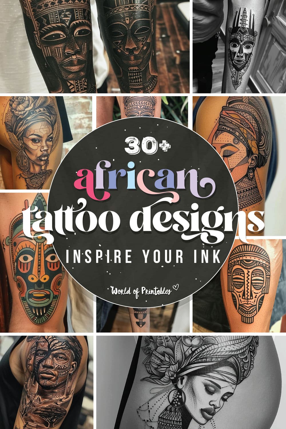 African Tattoo Designs - 30+ Printable Designs & Ideas - World of ...