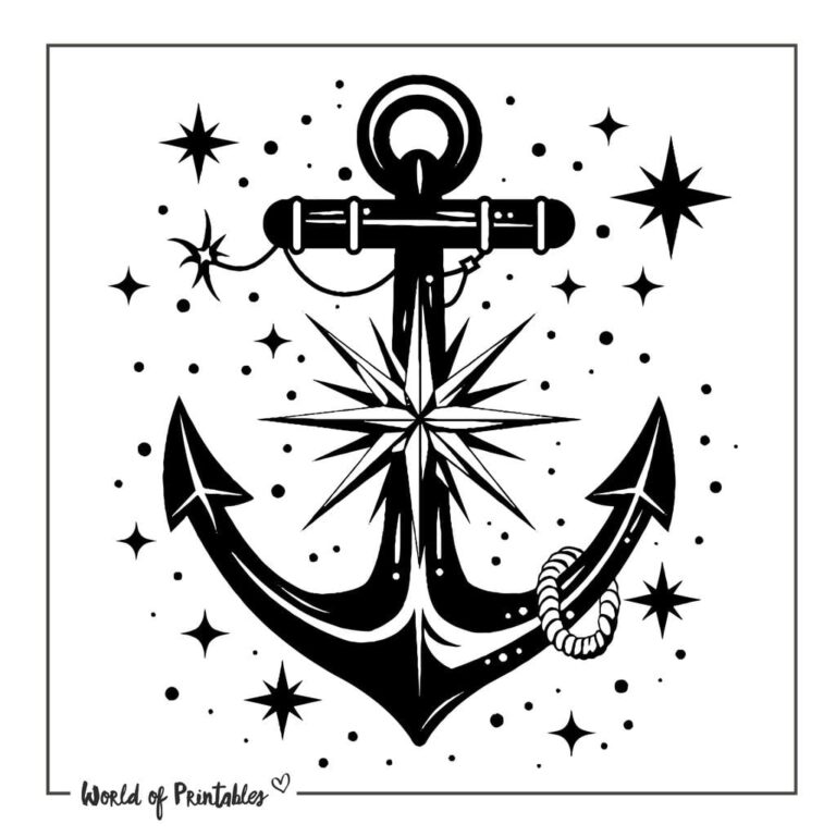 Anchor Tattoo Designs - 55+ Printable Designs & Ideas - World of Printables