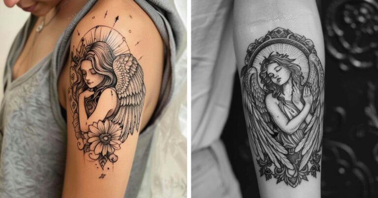 Angel Tattoo Designs - 80+ Printable Designs & Ideas - World of Printables