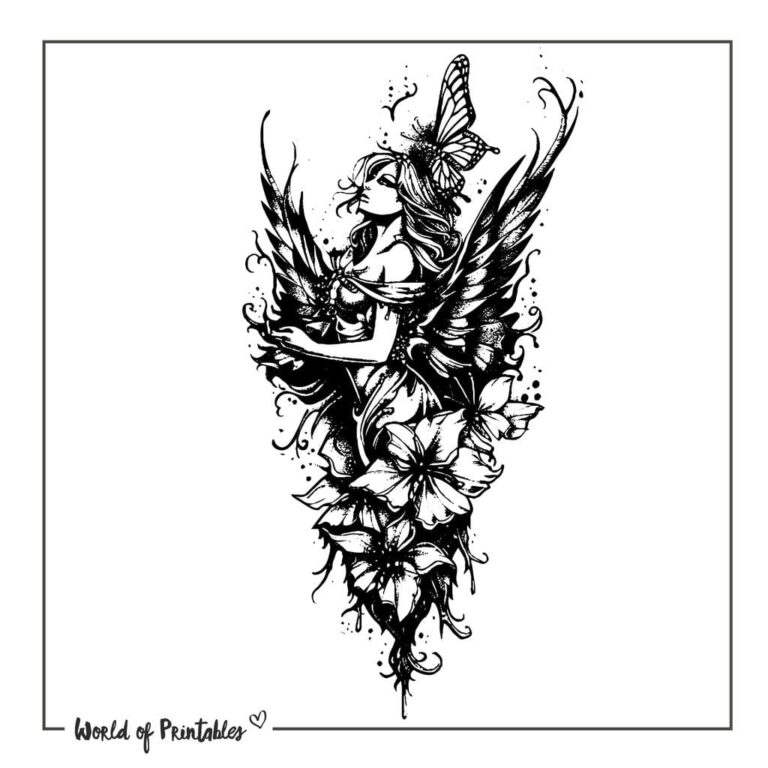 Angel Tattoo Designs - 80+ Printable Designs & Ideas - World of Printables