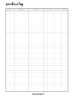 Free Printable Purchase Order Tracker - World of Printables