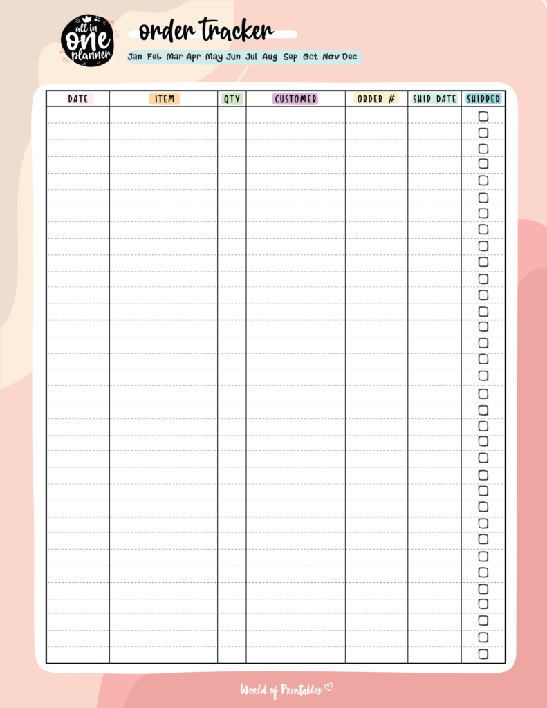 FREE Sales Tracker Template PDF - World of Printables