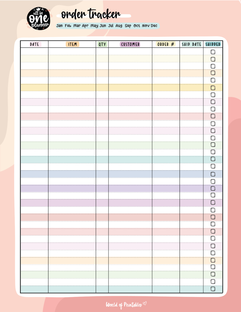 FREE Sales Tracker Template PDF - World of Printables