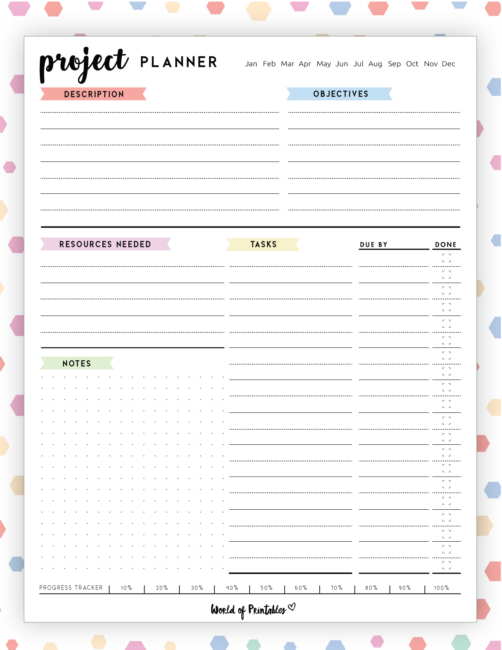 Simple Project Plan Template - World of Printables