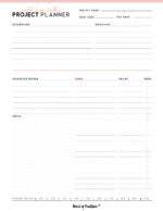 Simple Project Plan Template - World of Printables