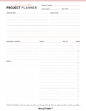 Simple Project Plan Template - World of Printables