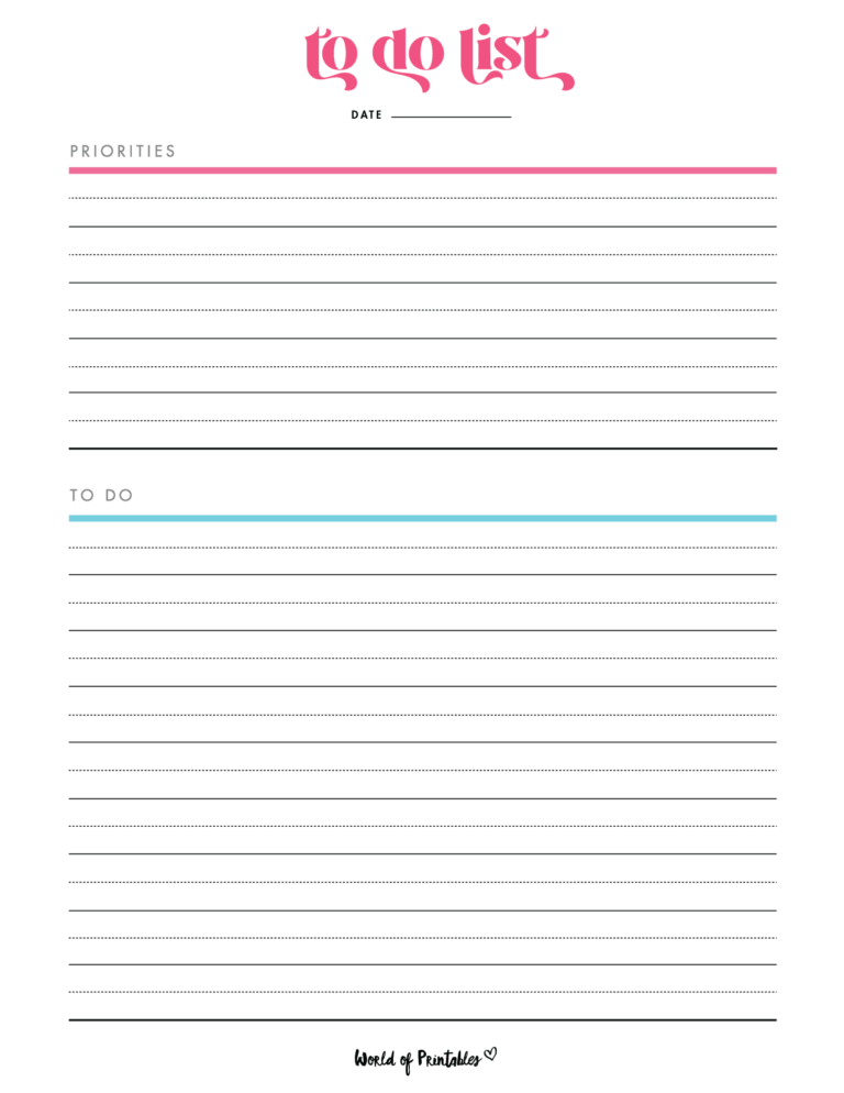 32 To Do List Templates