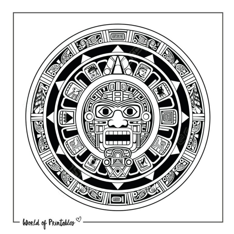 Aztec Tattoo Designs - 135 Printable Designs & Ideas - World of Printables