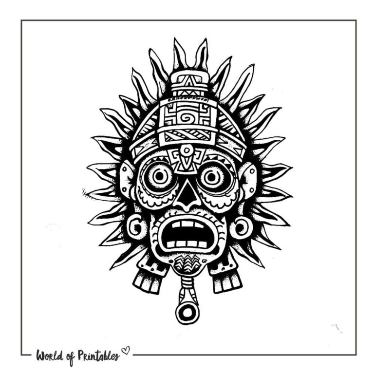 Aztec Tattoo Designs - 135 Printable Designs & Ideas - World of Printables