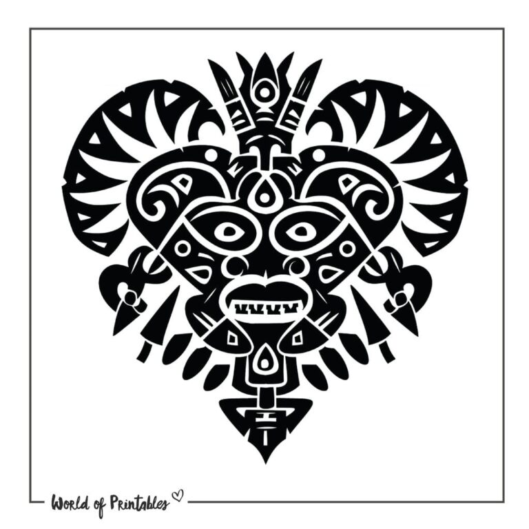 Aztec Tattoo Designs - 135 Printable Designs & Ideas - World of Printables