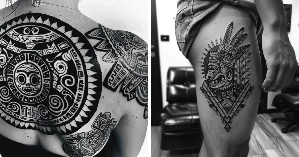 Aztec Tattoo Designs - 135 Printable Designs & Ideas - World of Printables