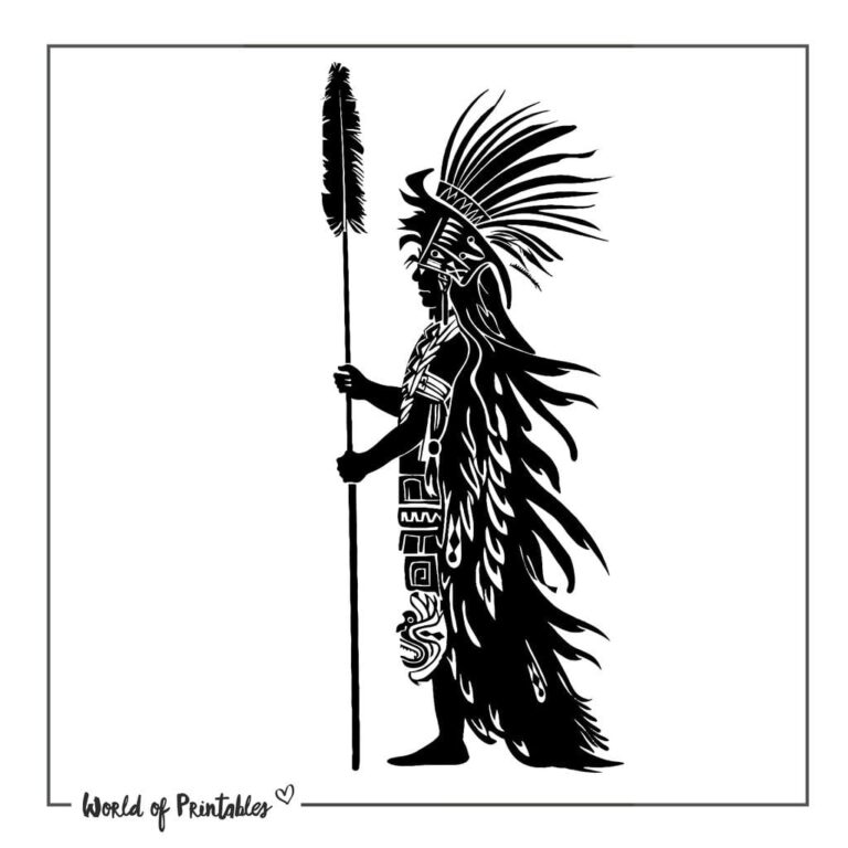 Aztec Tattoo Designs - 135 Printable Designs & Ideas - World of Printables