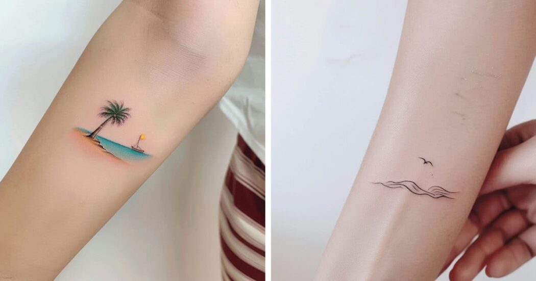 Beach Tattoo Designs - 75 Printable Designs & Ideas - World of Printables