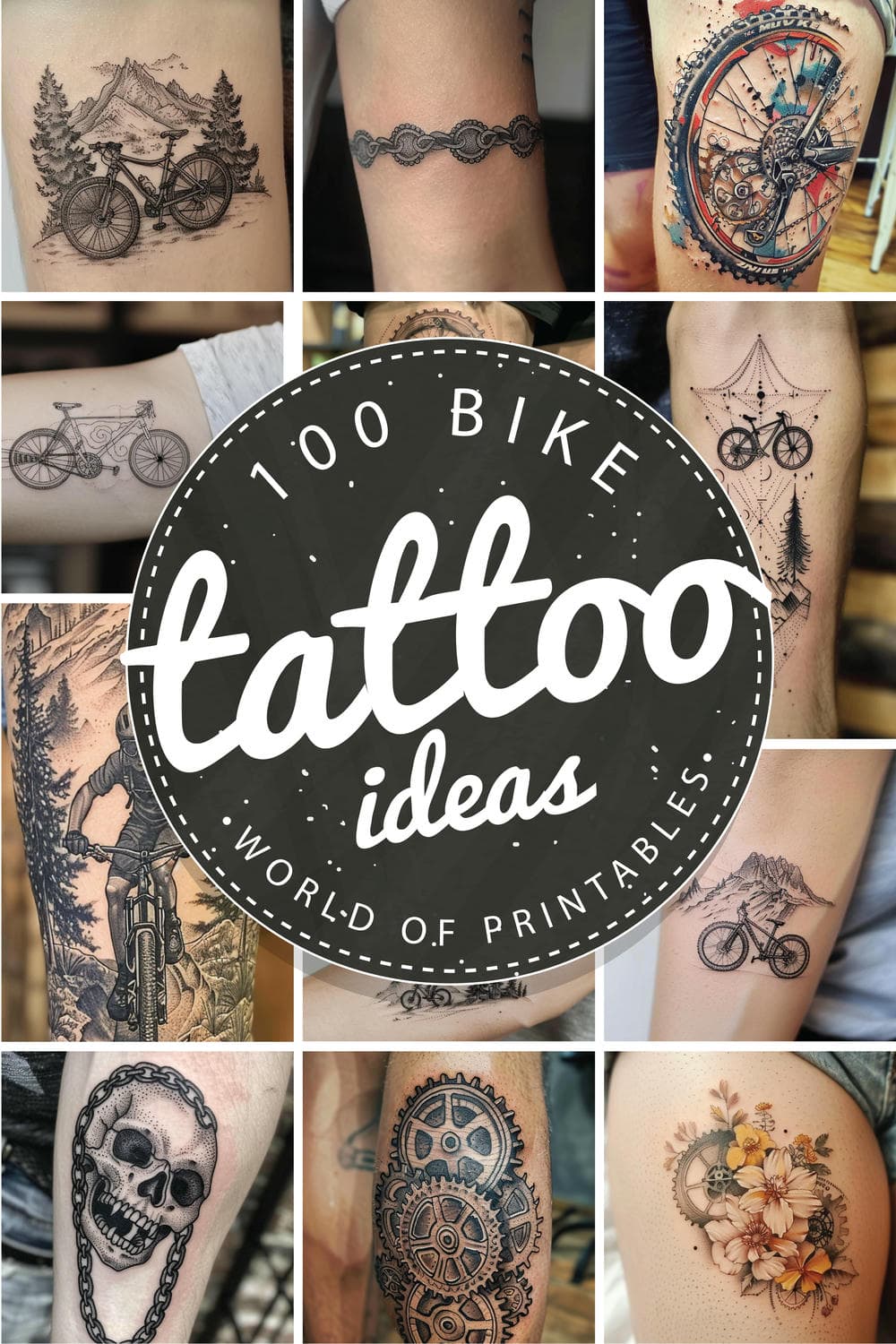 Bike Tattoo Designs - 100 Printable Designs & Ideas - World of Printables