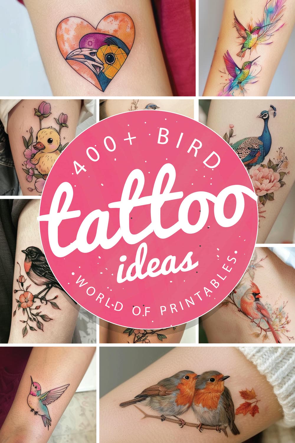 Bird Tattoo Designs - 400+ Printable Designs & Ideas - World of Printables