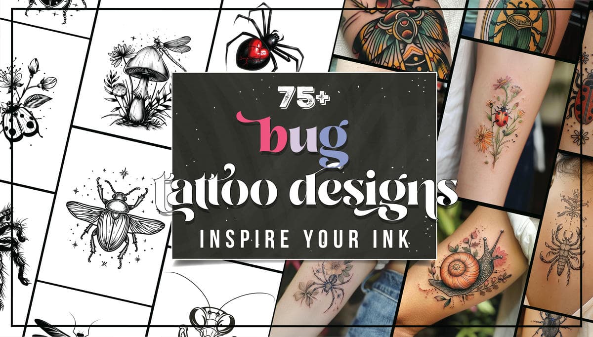 Bug Tattoo Designs - 75+ Printable Designs & Ideas - World of Printables
