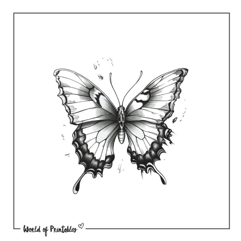 Butterfly Tattoo Designs - 260 Printable Designs & Ideas - World of ...