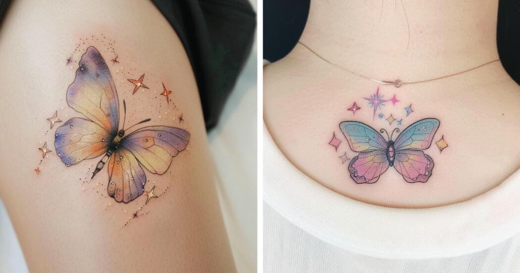 Butterfly and Star Tattoo Designs - 55+ Printable Designs & Ideas ...