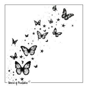 Butterfly and Star Tattoo Designs - 55+ Printable Designs & Ideas ...