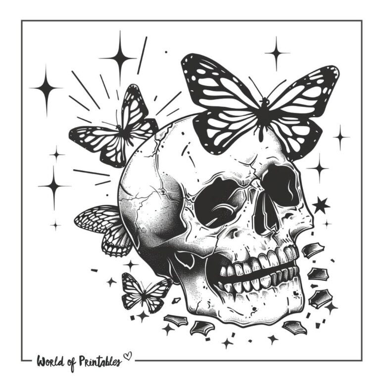 Butterfly and Skull Tattoo Designs - 85+ Printable Designs & Ideas ...
