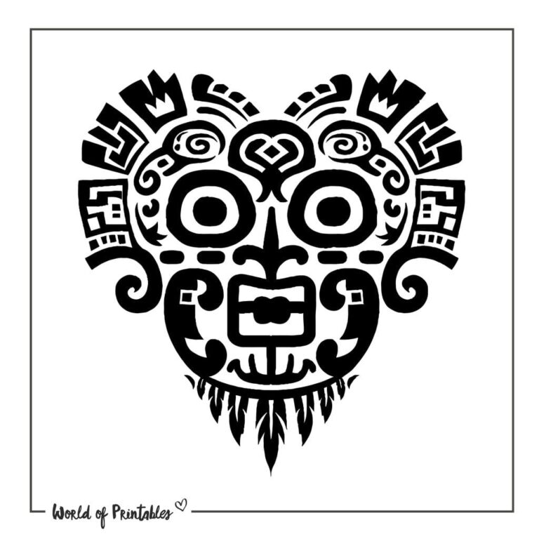 Aztec Tattoo Designs - 135 Printable Designs & Ideas - World of Printables